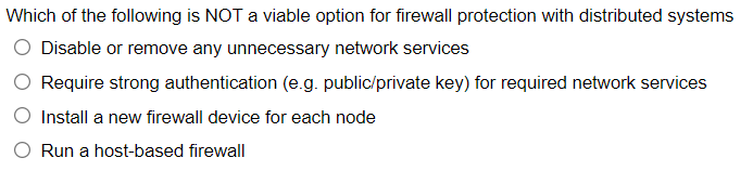 Solved Which of the following is NOT a viable option for | Chegg.com