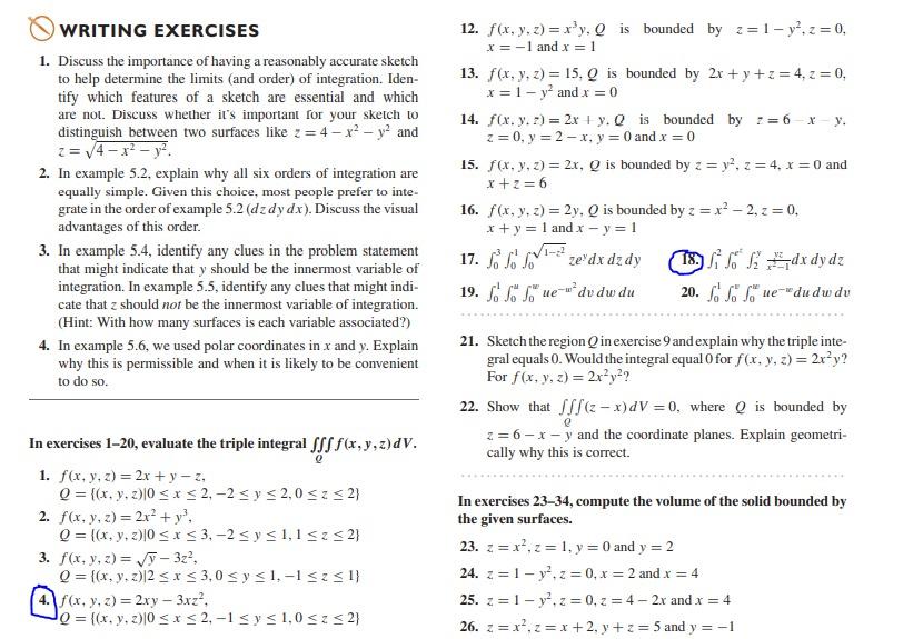 Solved WRITING EXERCISES 1. Discuss the importance of having | Chegg.com