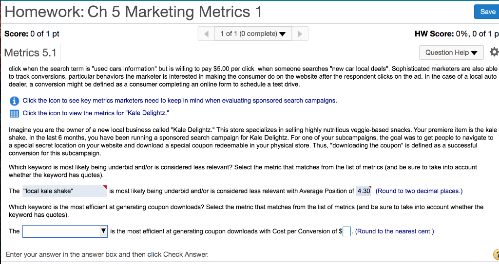 Web Analytics Mini Case Evaluating A Sponsored Chegg