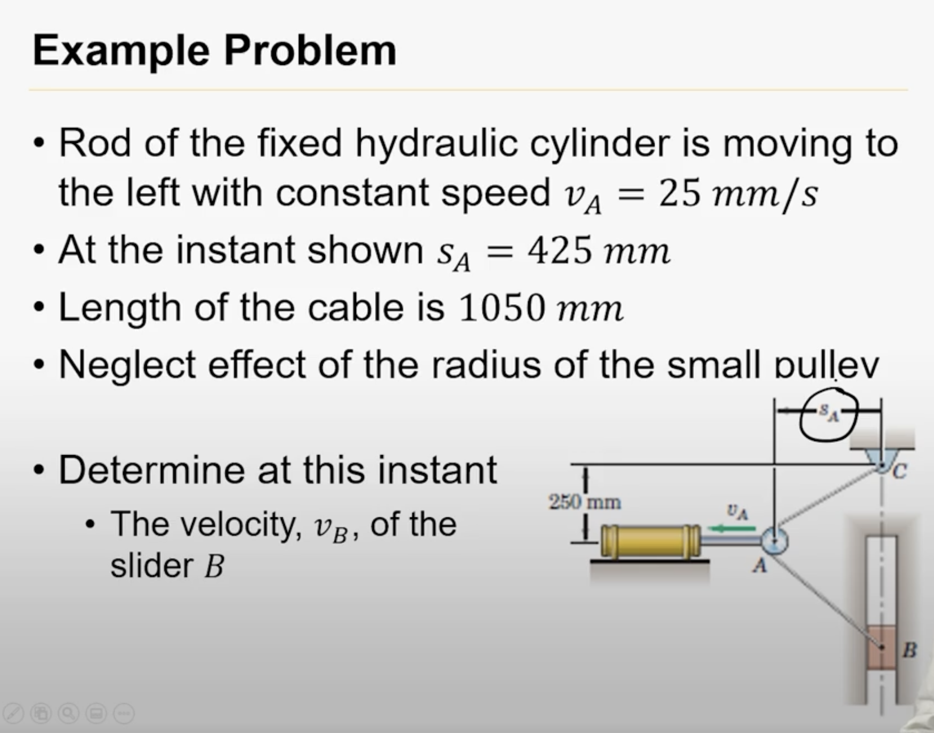 - Rod of the fixed hydraulic cylinder is moving to | Chegg.com