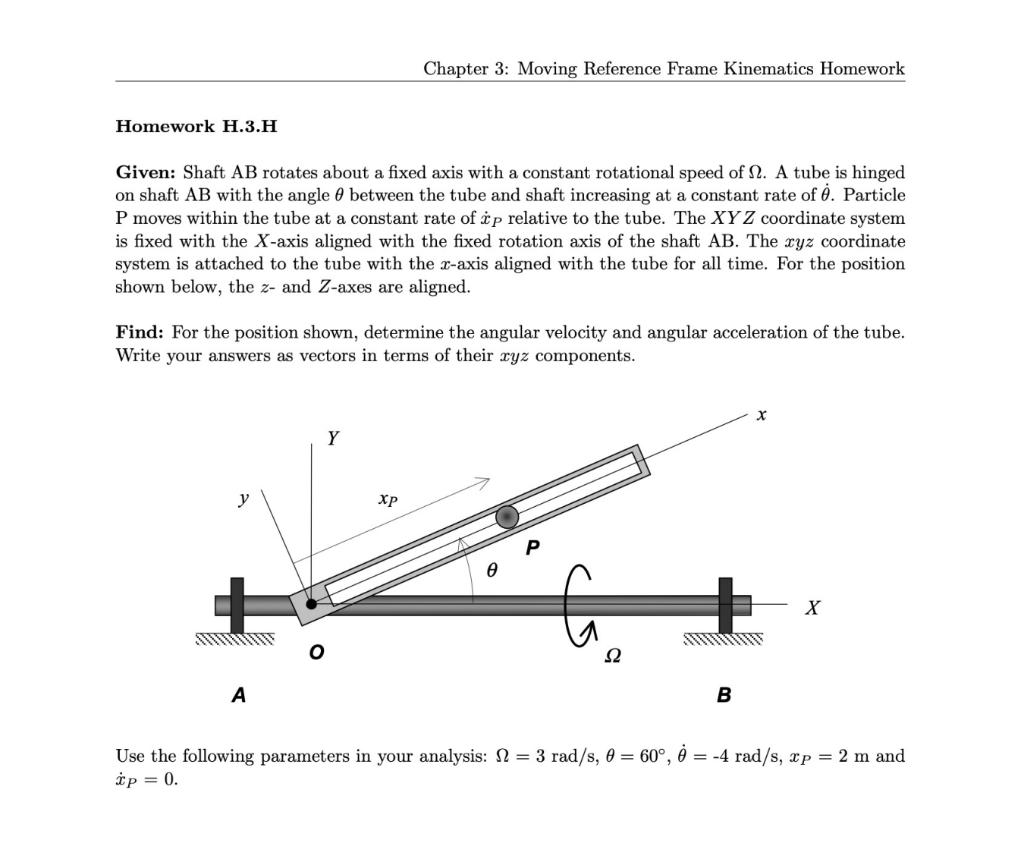 Solved Chapter 3: Moving Reference Frame Kinematics Homework | Chegg.com