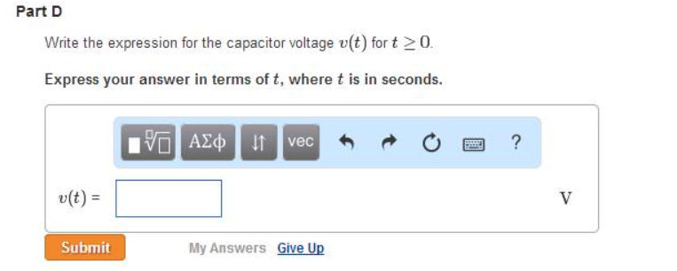 Solved Constants Part A The switch in the circuit in (Figure | Chegg.com