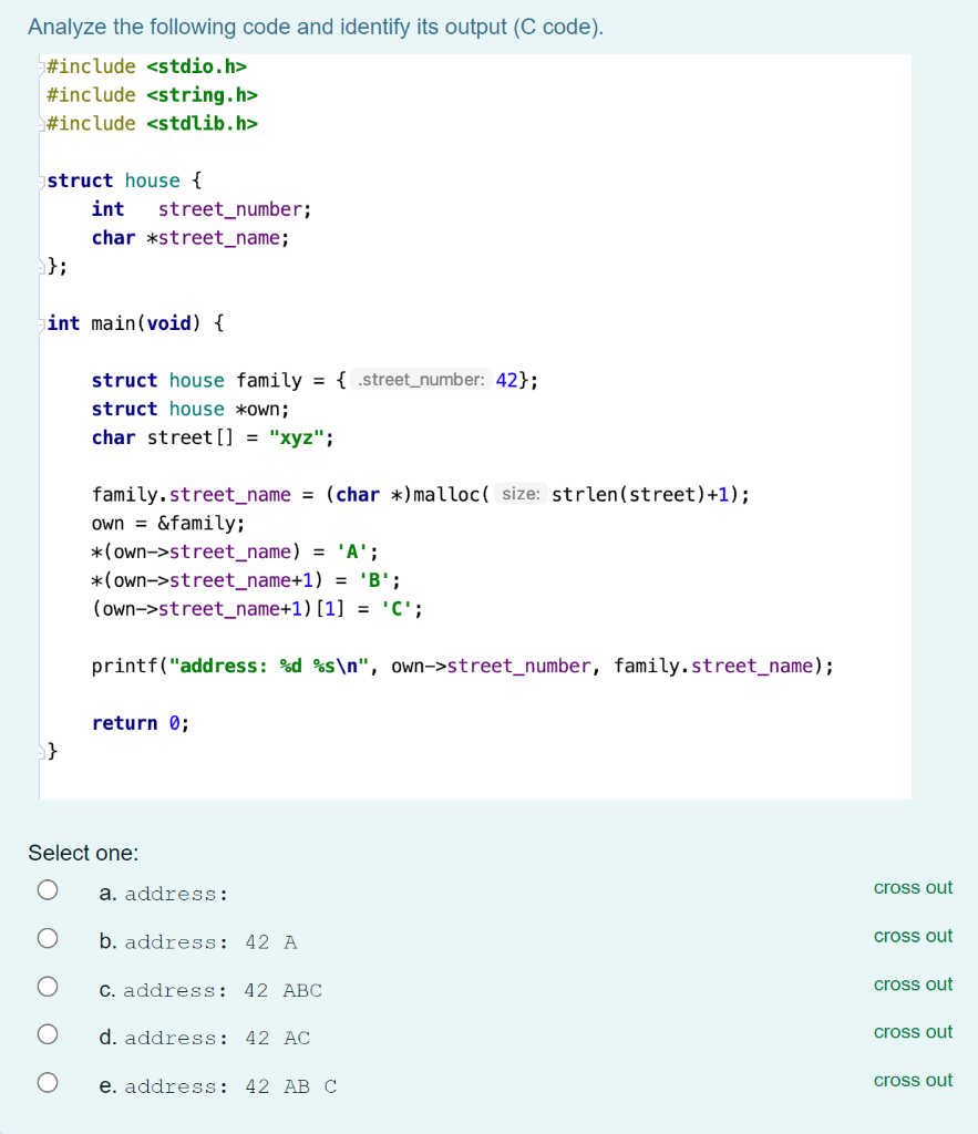 Solved Analyze The Following Code And Identify Its Output C 8680