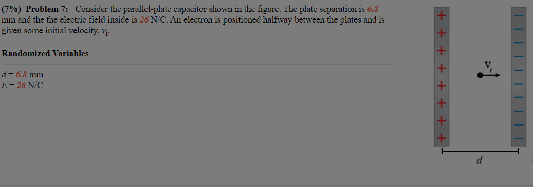 Solved PROBLEM:Consider the parallel-plate capacitor shown | Chegg.com
