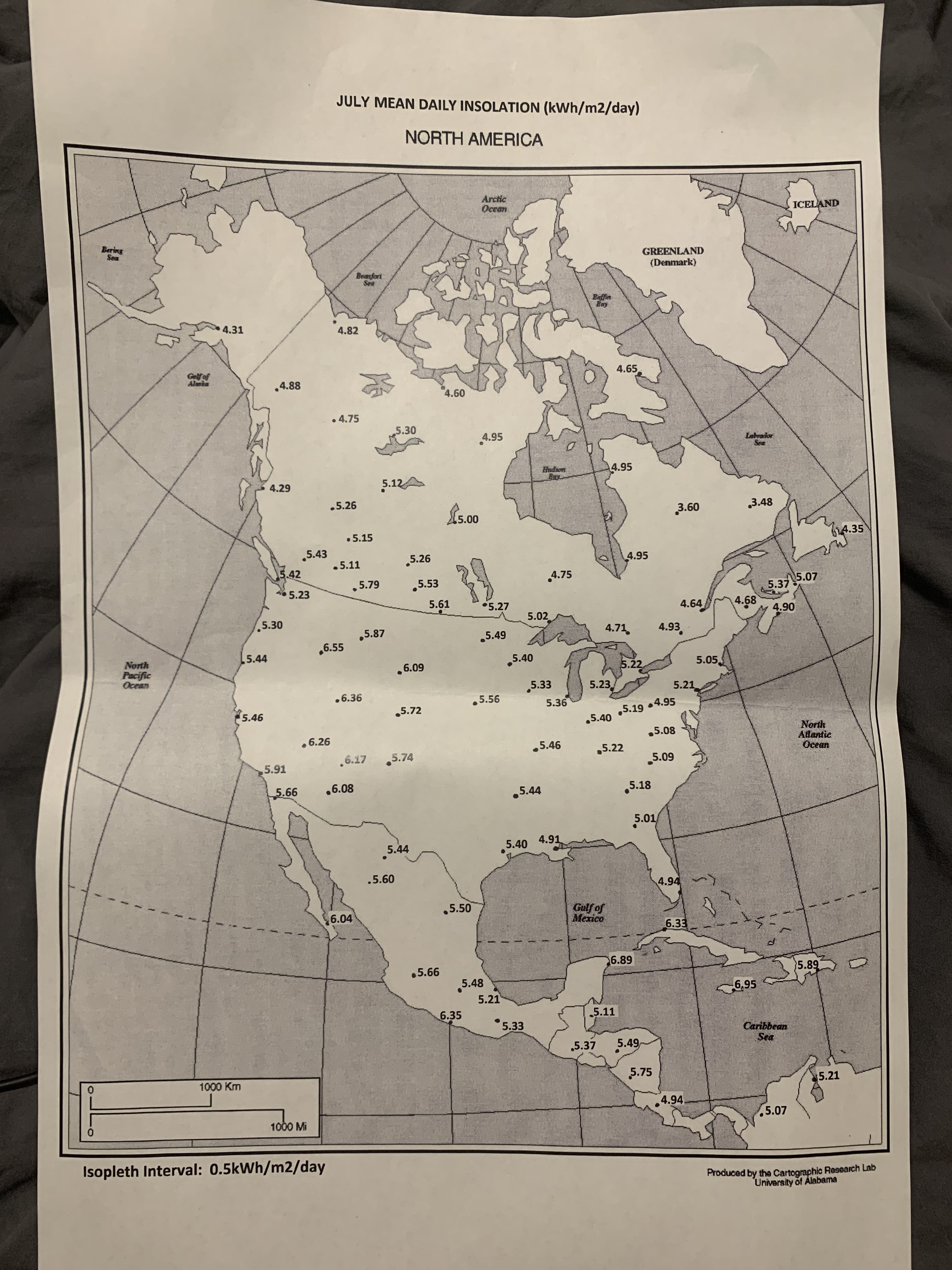Solved Analyze the map (draw isopleths) using the point | Chegg.com