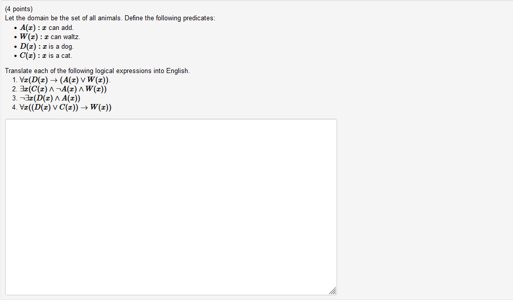Solved (3 points) Let the domain be the set of all positive | Chegg.com