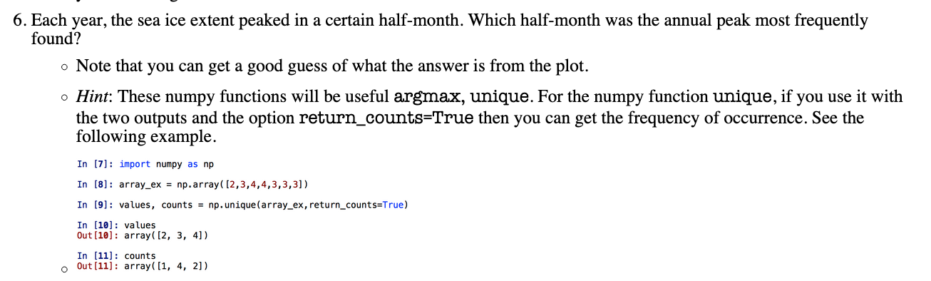 Please help with Python numpy question: Just write | Chegg.com