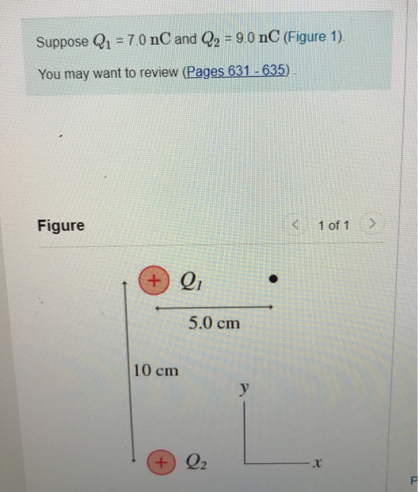 Solved Suppose Q1 = 7.0 nC and Q2 = 9.0 nC | Chegg.com
