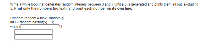 Solved Rearrange the following lines to produce a loop that | Chegg.com