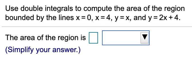Solved Use double integrals to compute the area of the | Chegg.com