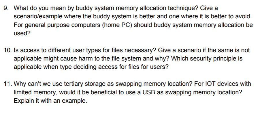 9 What Do You Mean By Buddy System Memory Allocation