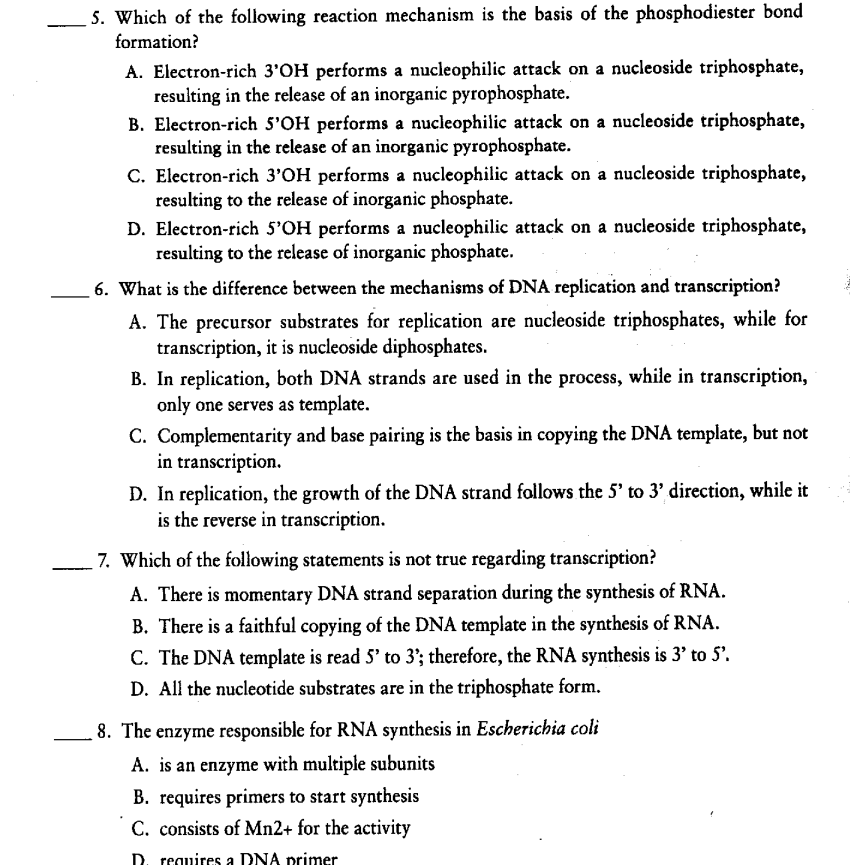 Solved Multiple Choice. Choose the best answer to each | Chegg.com