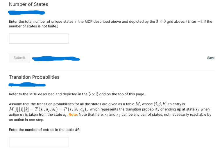 Solved A Markov decision process (MDP) is defined by - a set | Chegg.com
