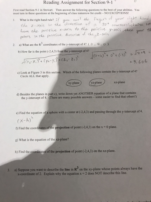 Solved Reading Assignment for Section 9-1 First read Section | Chegg.com