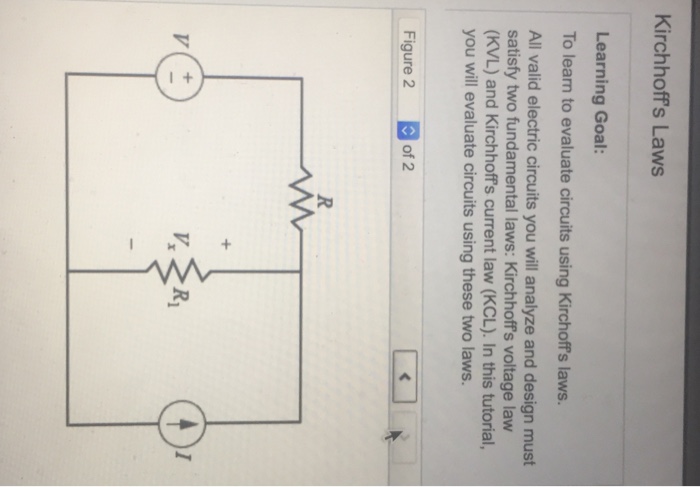 Solved Kirchhoff's Laws Learning Goal: To leam to evaluate | Chegg.com