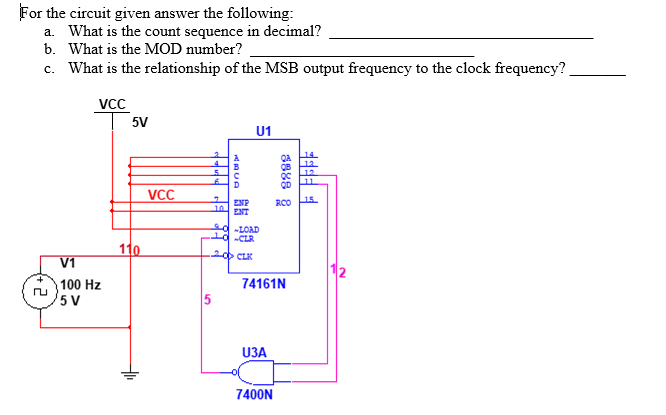 Solved For the circuit given answer the following: a. What | Chegg.com