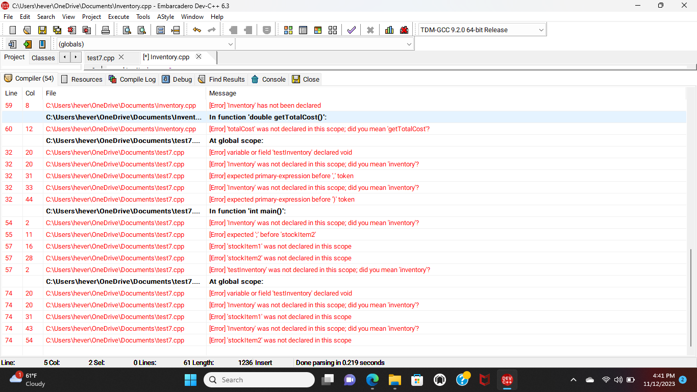 Solved how can i clear the code erros this the code#include | Chegg.com