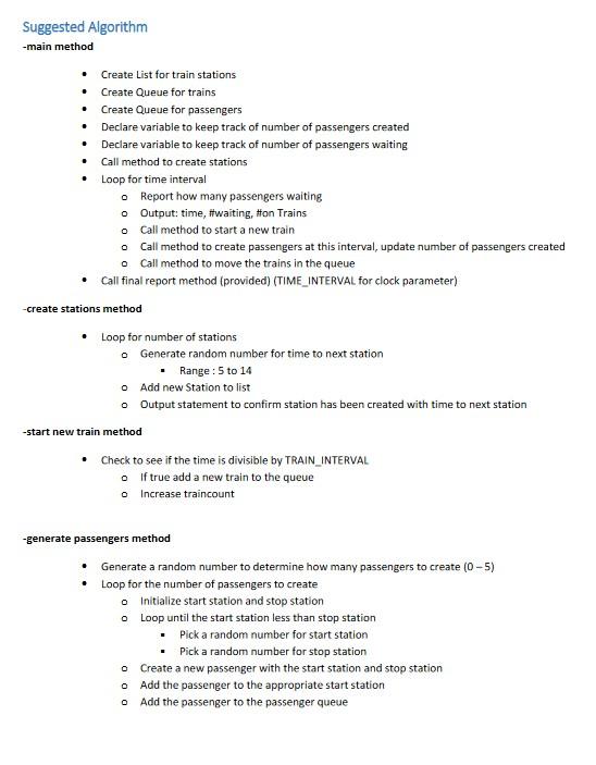 Using Java only, create a program using the following | Chegg.com