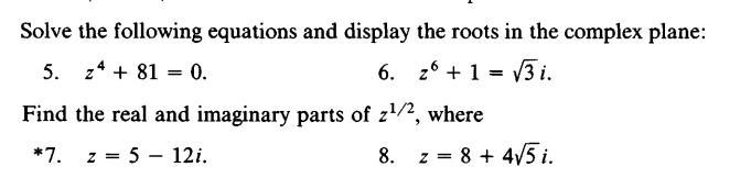 Solved Solve the following equations and display the roots | Chegg.com