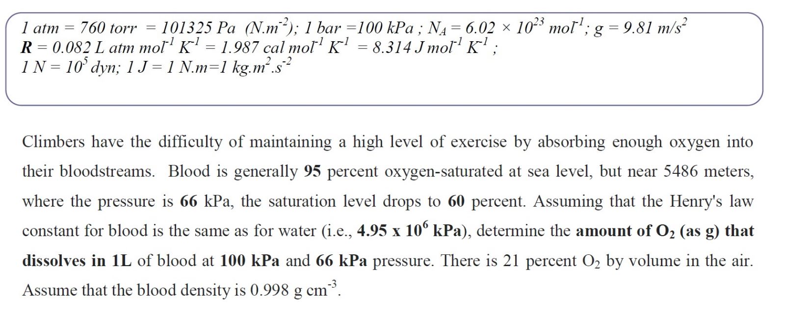 R=0.082 L atm mol−1 K−1=1.987calmol−1 K−1=8.314 J | Chegg.com