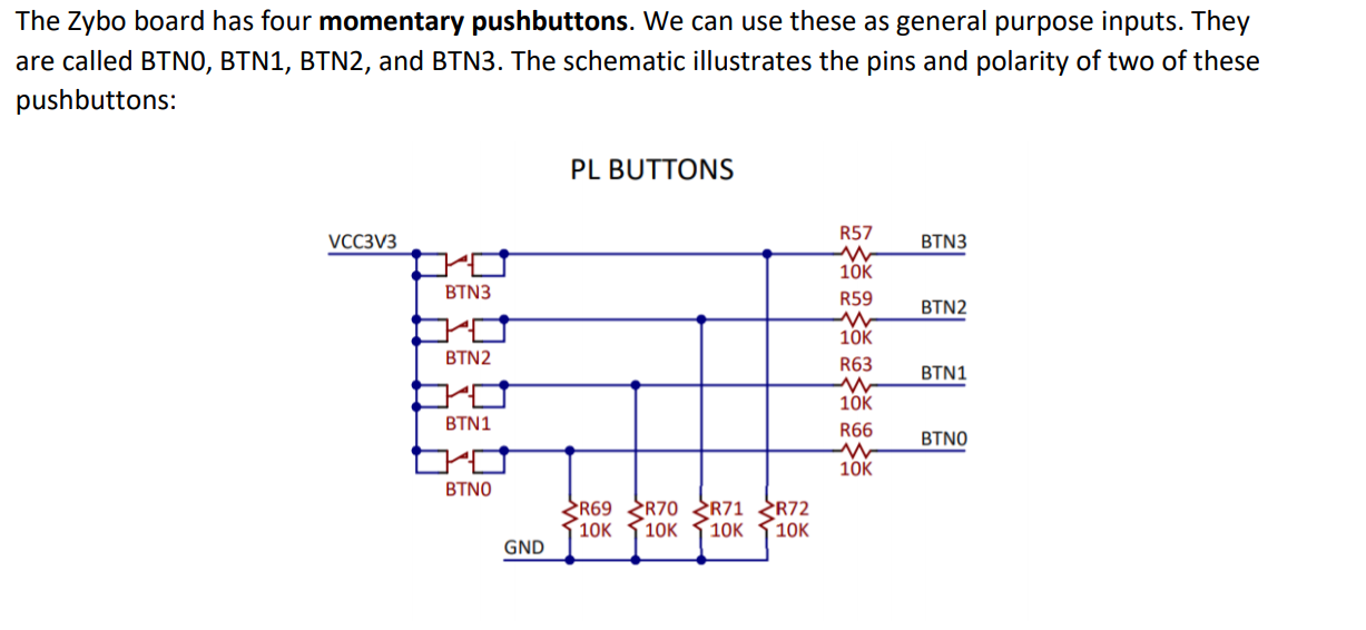 Solved Look at the schematic for the momentary pushbutton | Chegg.com