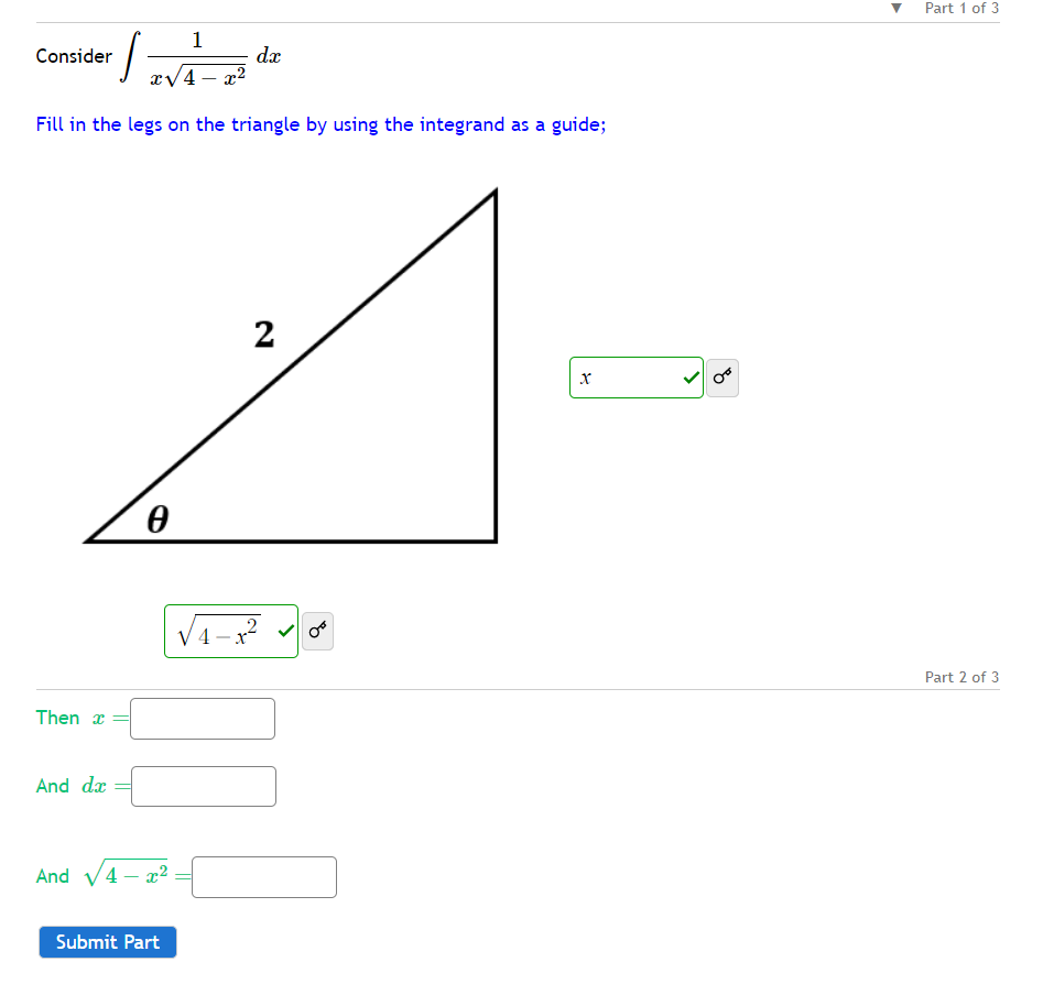 Solved Please help me answer Part 2 showing how you solved | Chegg.com