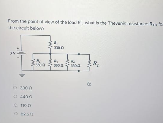 Solved From the point of view of the load RL, what is the | Chegg.com