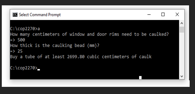 Solved Write a C program that tells a user the smallest tube | Chegg.com