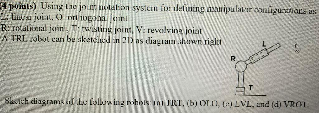 Solved (4 points) Using the joint notation system for | Chegg.com
