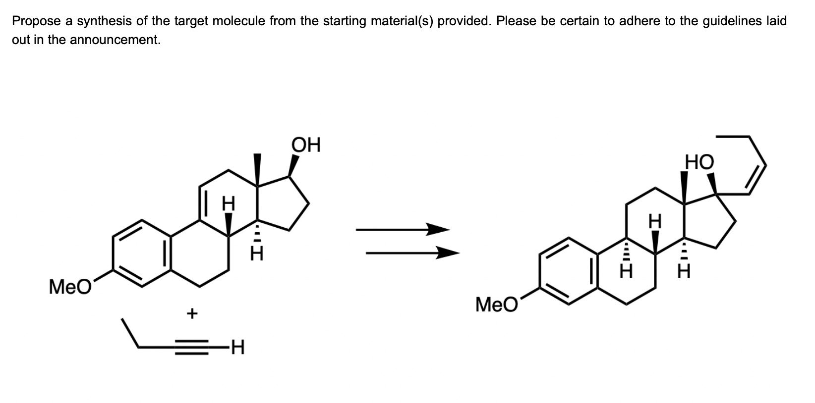 Solved Propose a synthesis of the target molecule from the | Chegg.com