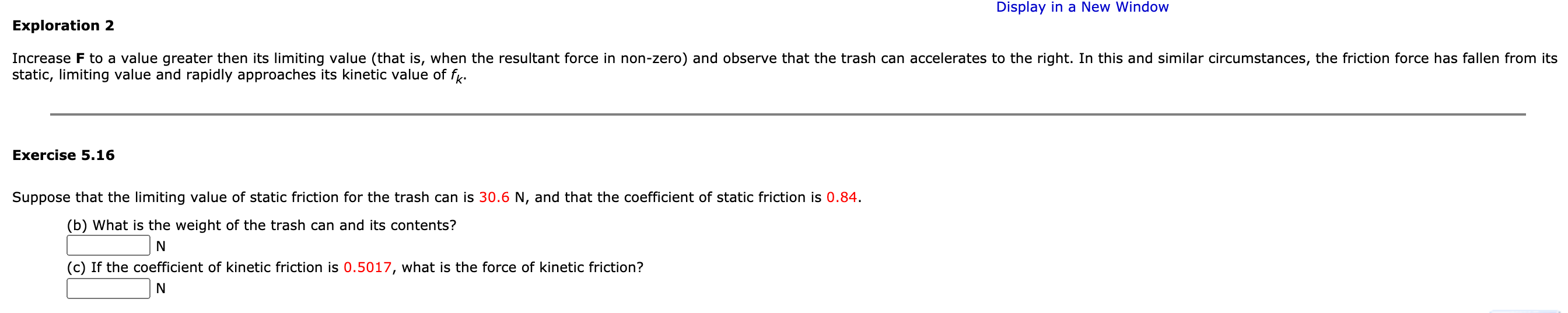 Solved Active Figure 5.16 Static and Kinetic Frictional | Chegg.com