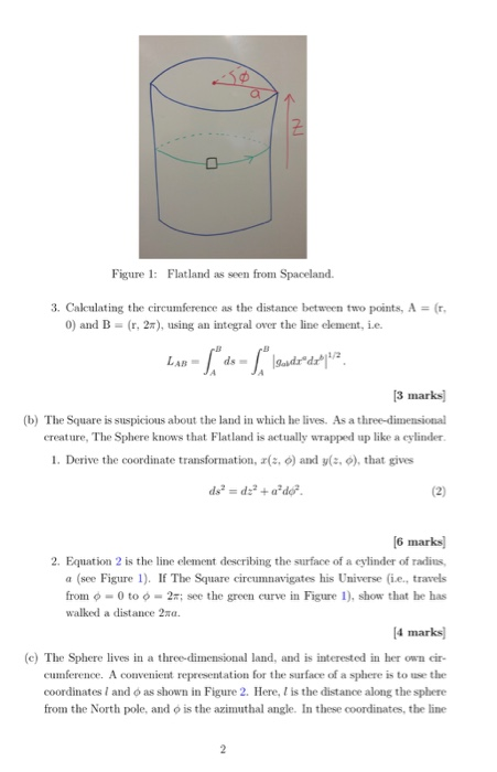 Solved 1. Flatland Flatland: A Romance of Many Dimensions is | Chegg.com