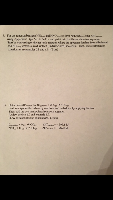 Solved Chm 1045 Ch6 Homework 1 Review Examples 6 3 6 8