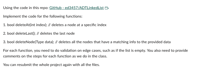 Solved Using the code in this repo: GitHub - | Chegg.com