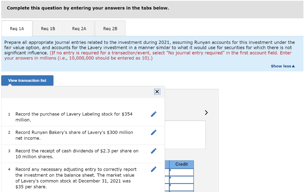Solved Problem 12-12 (Algo) Fair value option; equity method | Chegg.com