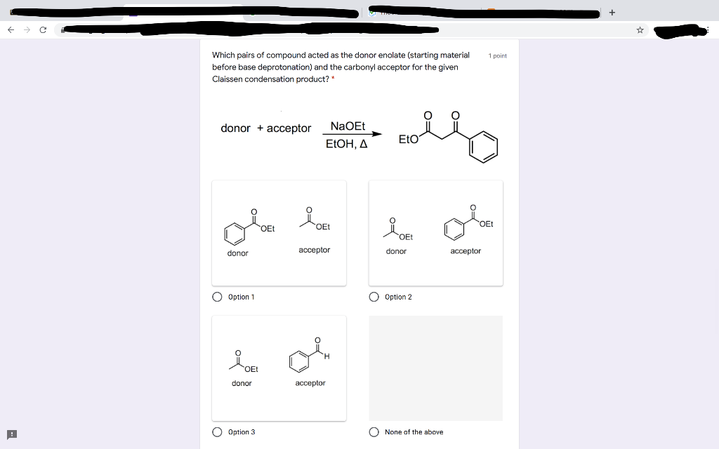 Solved c sro 1 point Which pairs of compound acted as the | Chegg.com
