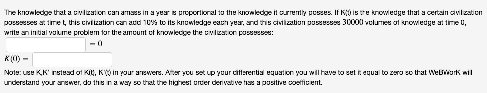 Solved The knowledge that a civilization can amass in a year | Chegg.com