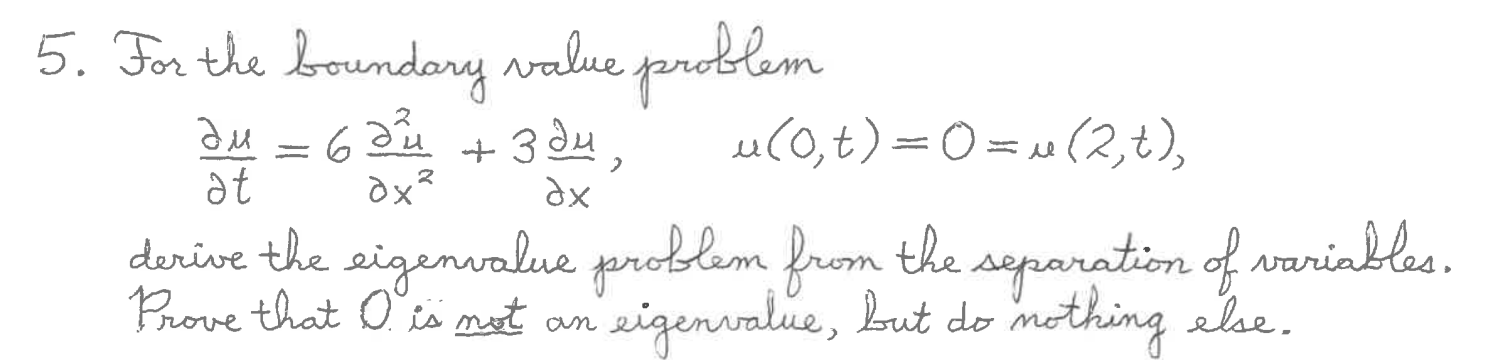 Solved au 6 au 3 - 5. For the boundary value problem du = 6 | Chegg.com