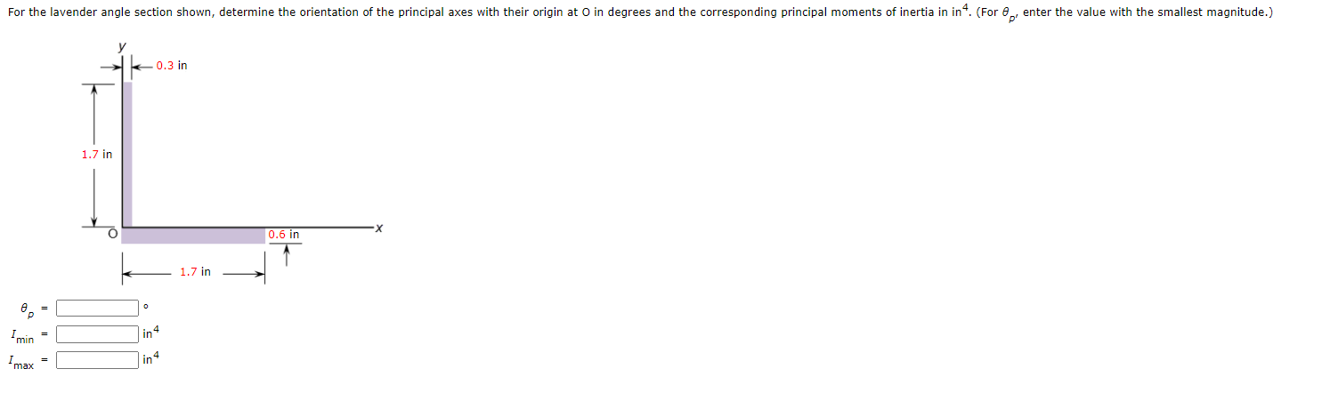 Solved For the lavender angle section shown, determine the | Chegg.com