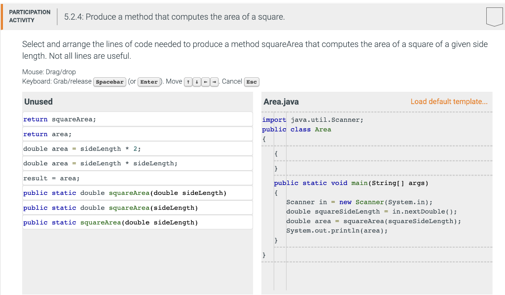 Solved \begin{tabular}{l|l} PARTICIPATION & 5.2.4: Produce a | Chegg.com