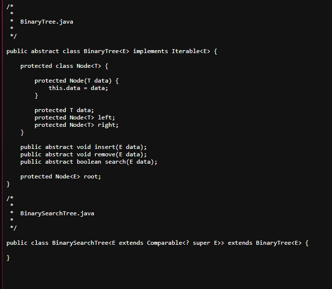 Solved Binary Search TreeImplement the BinarySearchTree | Chegg.com