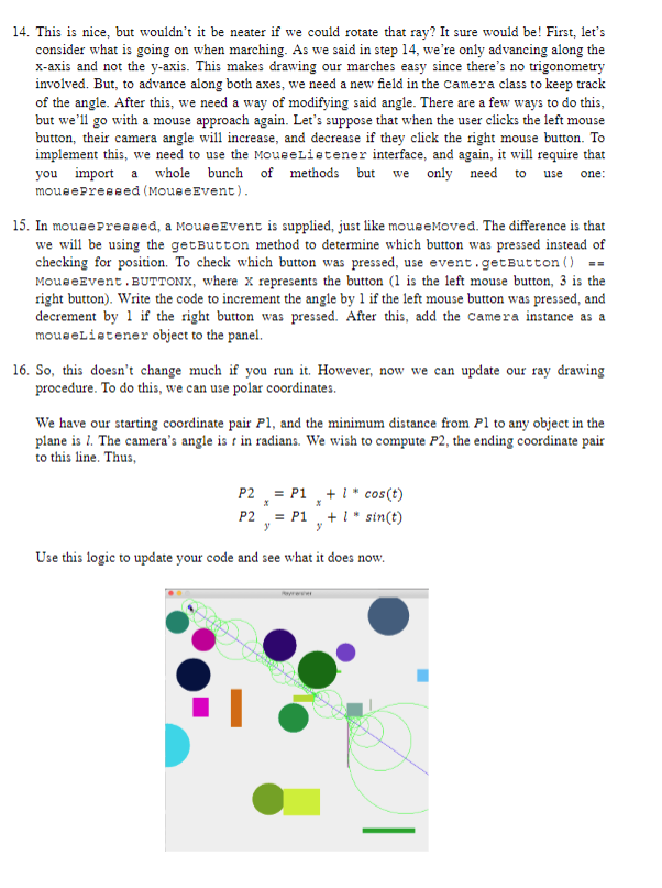 Assignment 8 - Raymarching Objective: By the end of | Chegg.com
