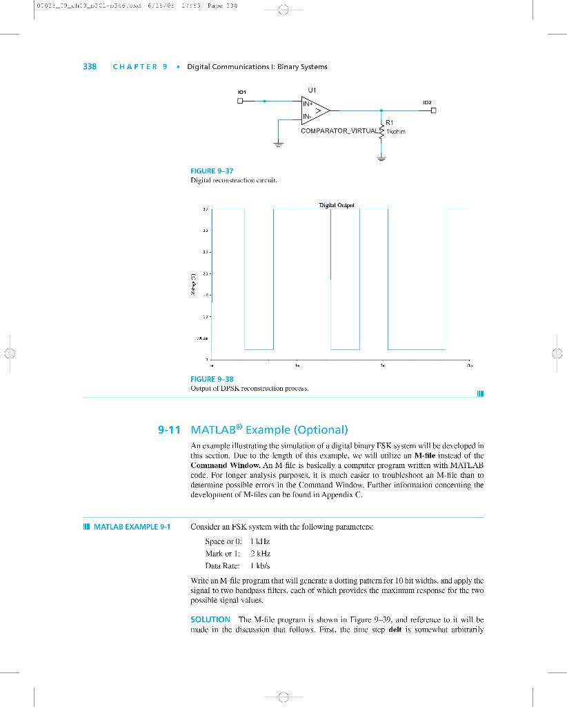 Solved For the textbook FSK example, figure out what bit | Chegg.com