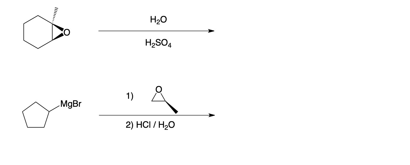 Solved 1) 2) HCl/H2O | Chegg.com
