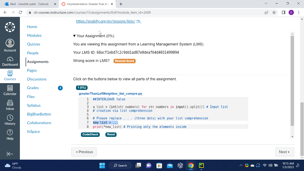 Solved Given a list of numbers, create a new list with its | Chegg.com