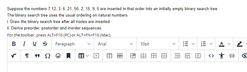 Solved Suppose the numbers 7,12,3,6,21,56,2,15,9,5 are | Chegg.com