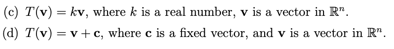 Solved Check if the following are linear transformations, | Chegg.com