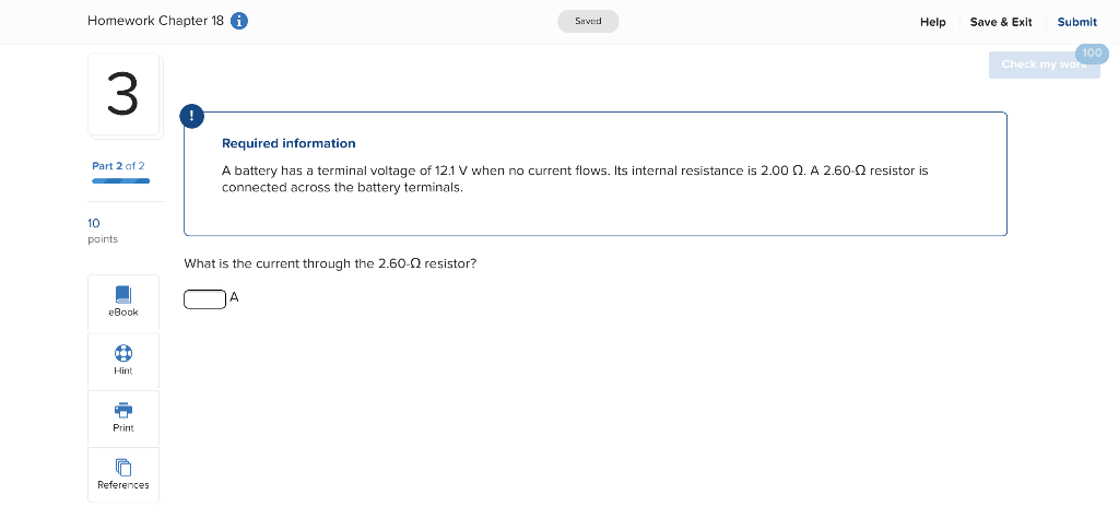 Solved Homework Chapter 18 0 Saved Help Save & Exit Submit | Chegg.com