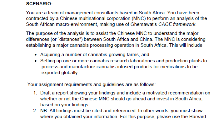 SCENARIO: You are a team of management consultants | Chegg.com