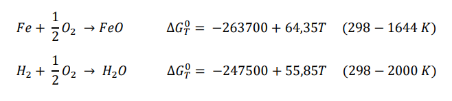 Solved Using the Van't Hoff equation;𝐹𝑒𝑂 + 𝐻2 → 𝐹𝑒 + | Chegg.com